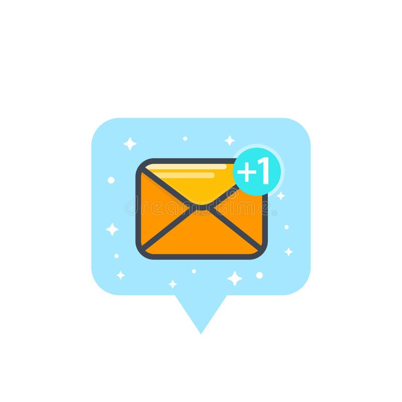Email, Sms, Message Icon on White Stock Vector - Illustration of ...