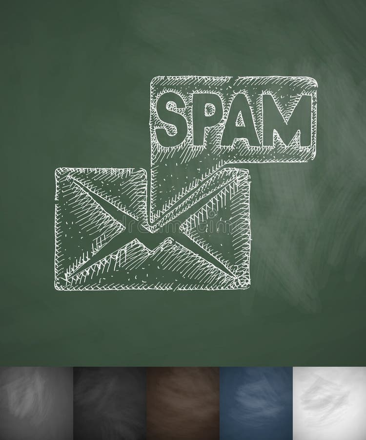 Spam Icon. Hand Drawn Vector Illustration Stock Vector - Illustration ...