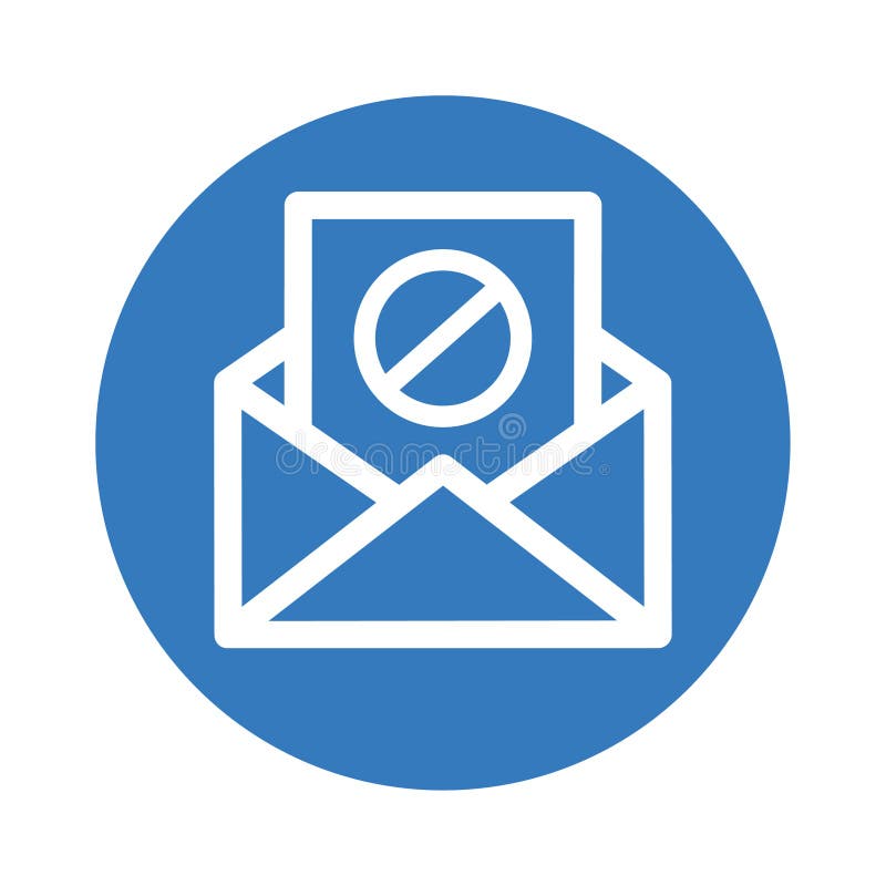 Email Spamming Icon, Spam Mailing, Wrong E-mail Address Stock ...