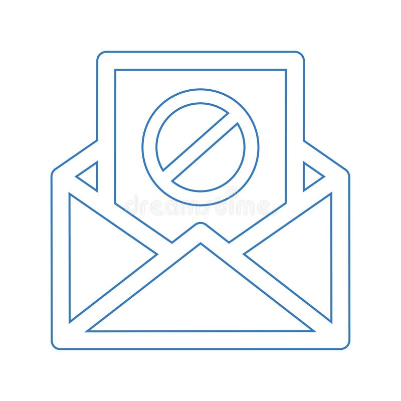 Email Spamming Icon, Spam Mailing, Wrong E-mail Address Stock ...