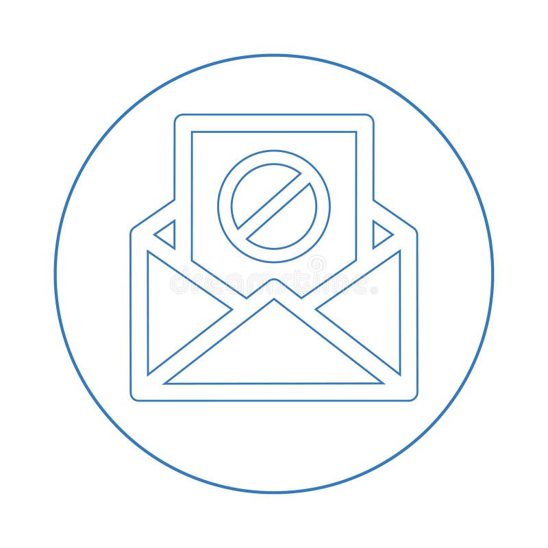 Email Spamming Icon, Spam Mailing, Wrong E-mail Address Stock ...