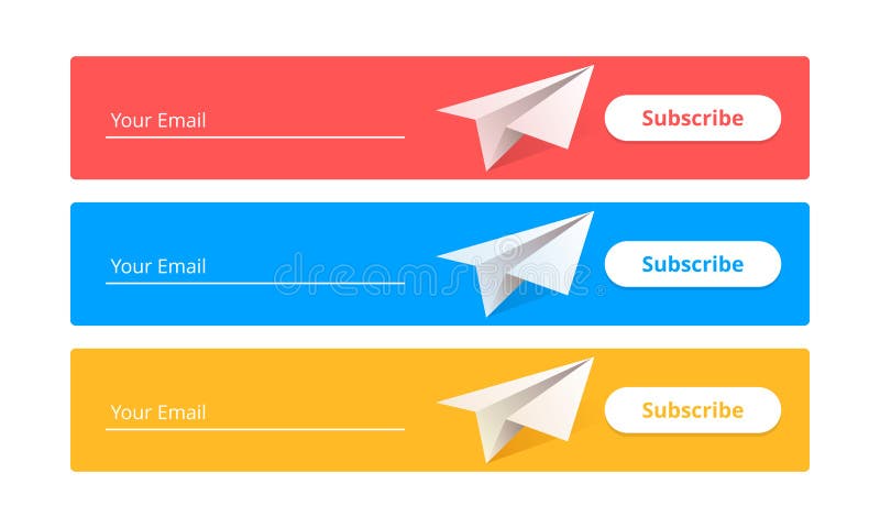Email-subscribe-form copy stock vector. Illustration of interface ...