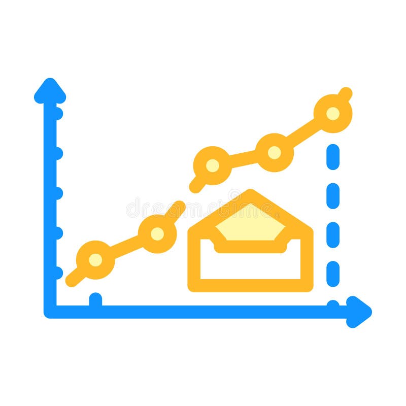 Email Subscriptions Increment Color Icon Vector Illustration Stock ...