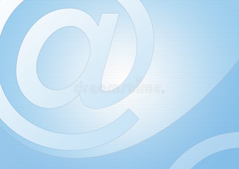 At Email Symbol @ stock illustration. Illustration of connection - 4529213