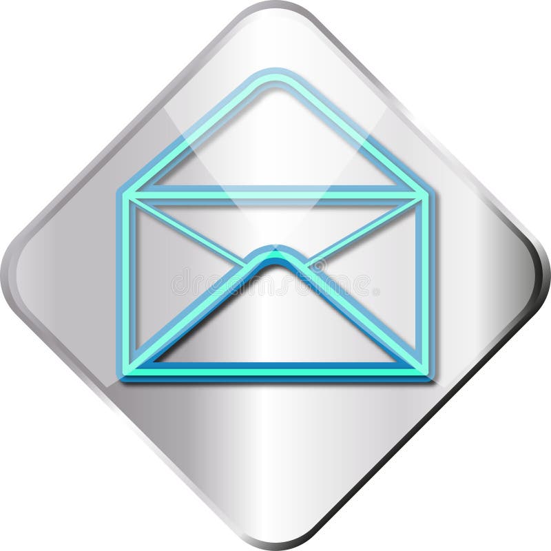 Email symbol stock vector. Illustration of envelop, blue - 26894151