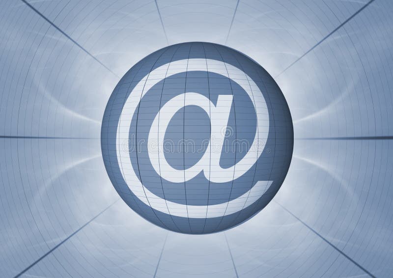 At Email Symbol @ stock illustration. Illustration of connection - 4529213