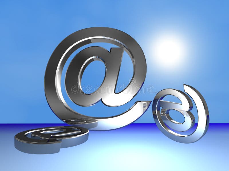 At symbol internet email stock illustration. Illustration of ...