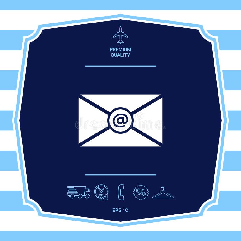 Email Symbol Icon. Graphic Elements for Your Design Stock Vector ...