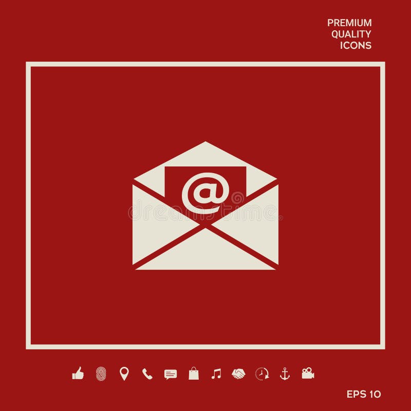 Email Symbol Icon. Graphic Elements for Your Design Stock Vector ...