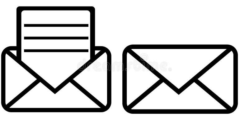Email Symbol Letter Icon Royalty Free Vector Image Stock Illustration ...