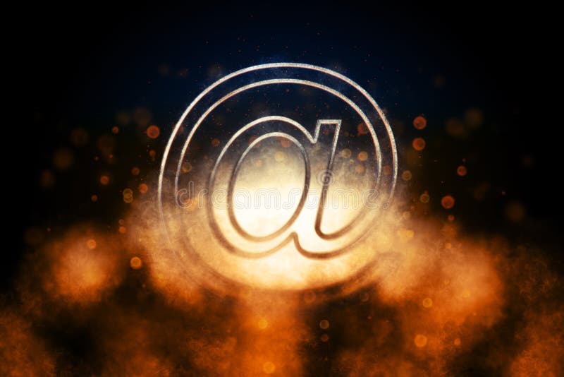 Email Symbol, at Sign, Mail Icon Stock Image - Image of business ...