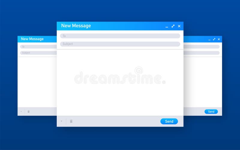 Blank Email Template Stock Illustrations – 10,283 Blank Email Template ...