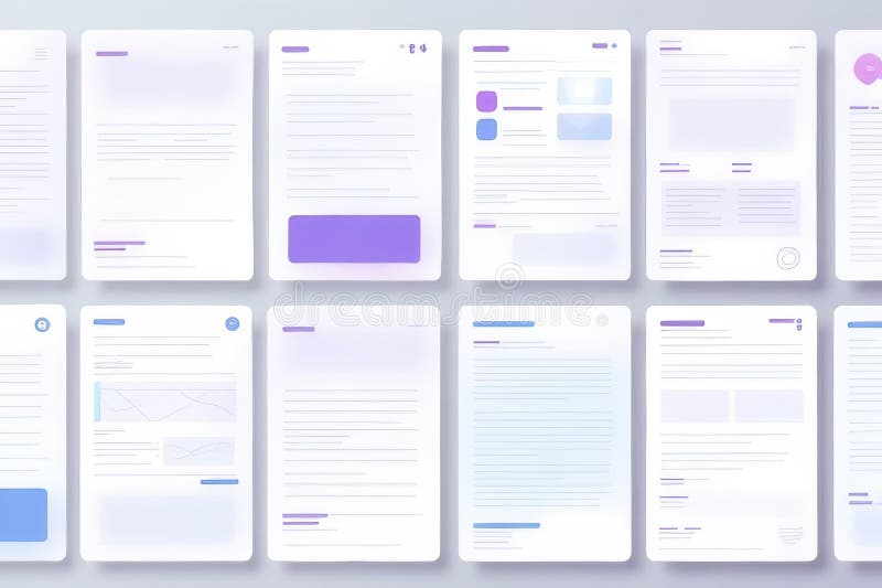 Email Templates Illustrations - Abstract Designs Business Communication ...