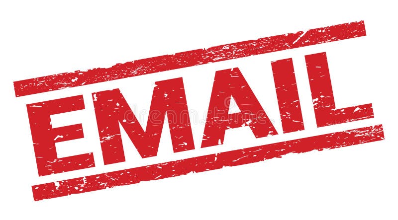 EMAIL Text on Red Rectangle Stamp Sign Stock Illustration ...