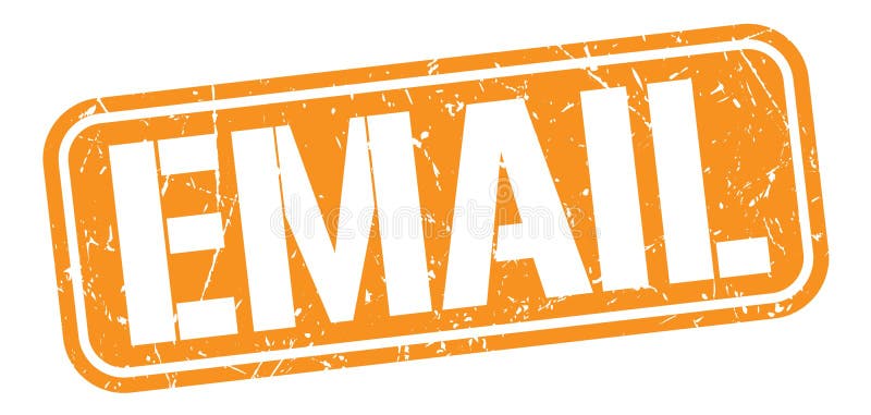 EMAIL Text Written on Orange Stamp Sign Stock Illustration ...
