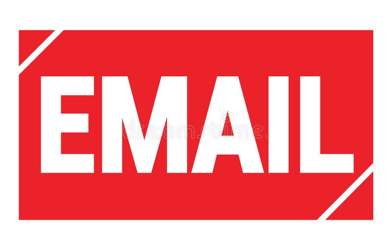 EMAIL Text Written on Red Stamp Sign Stock Illustration - Illustration ...