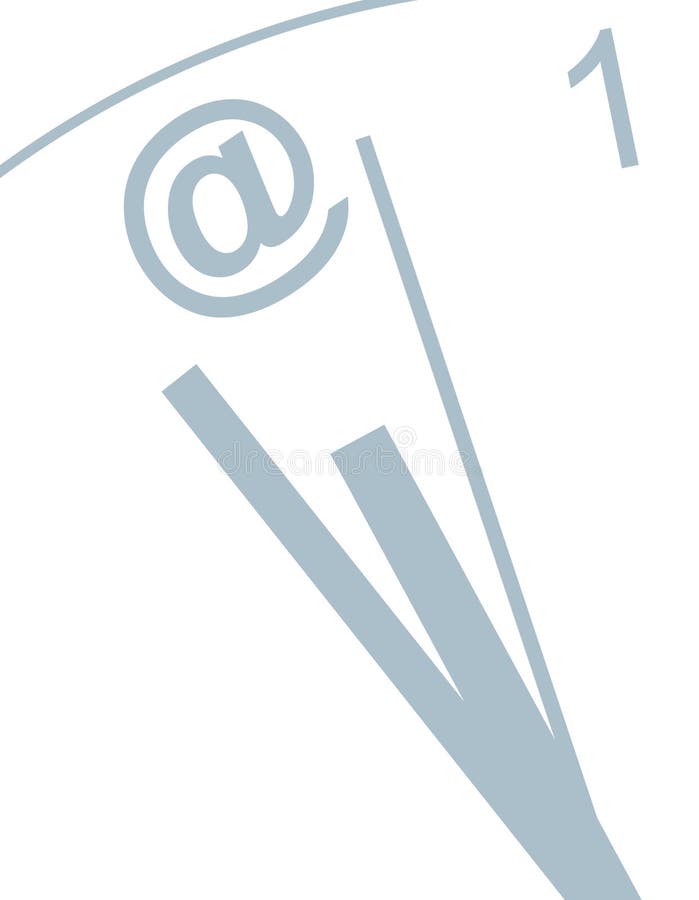 Email time stock illustration. Illustration of screen - 9177084