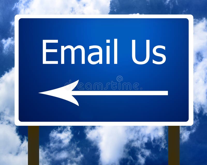 Email Us sign stock illustration. Illustration of macro - 5556442
