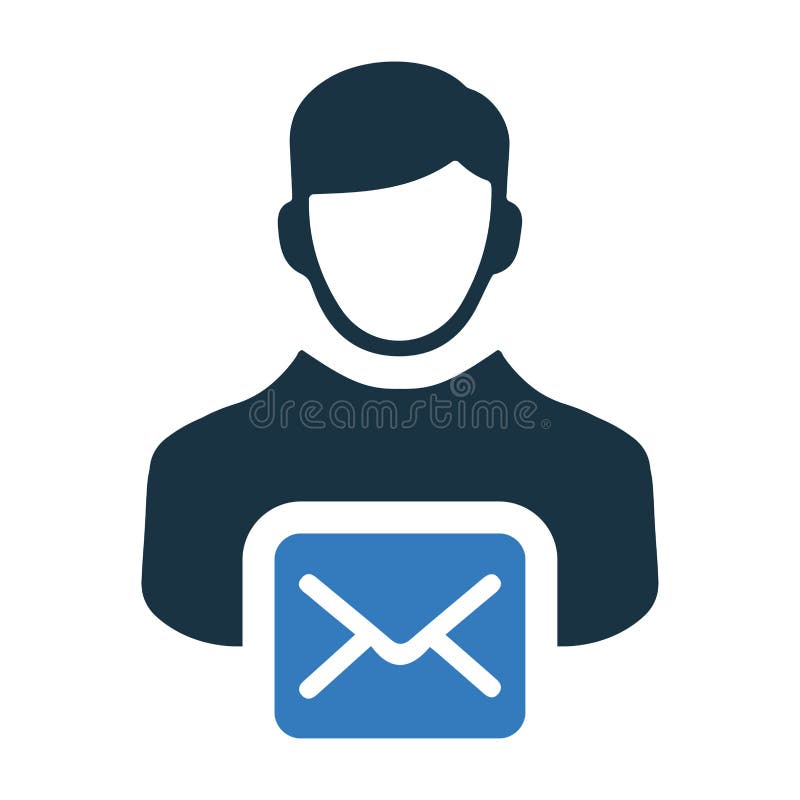 Email, User Icon. Simple Flat Design Concept. Stock Vector ...