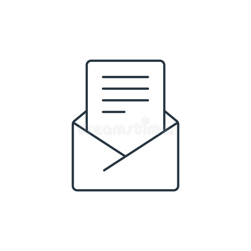 Email Vector Icon. Email Editable Stroke. Email Linear Symbol for Use ...