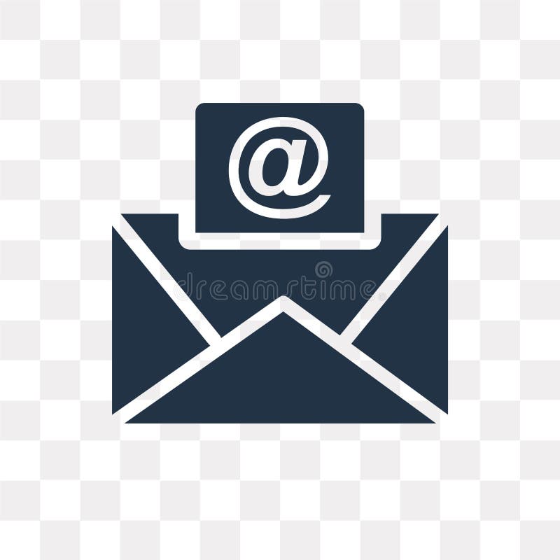 Email Vector Icon Isolated on Transparent Background, Linear Email ...