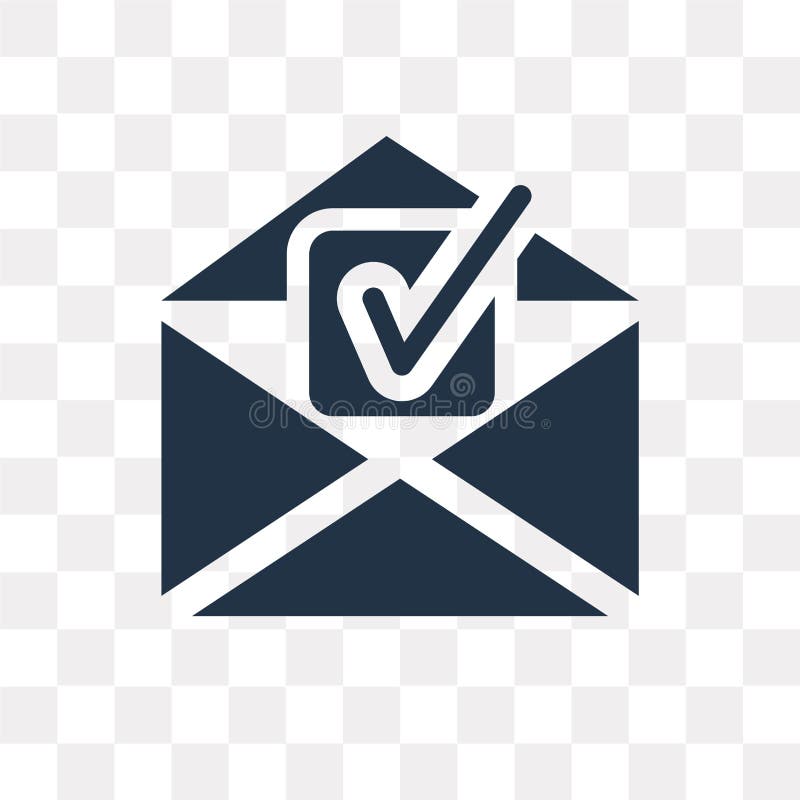 Email Vector Icon Isolated on Transparent Background, Linear Email ...