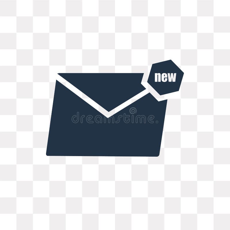 Email Vector Icon Isolated on Transparent Background, Linear Email ...
