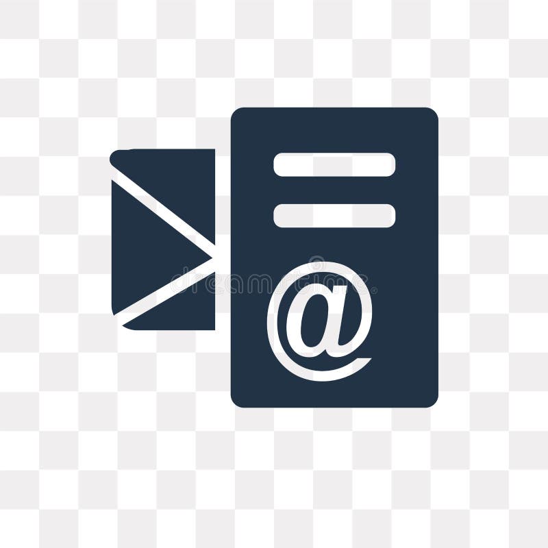 Email Vector Icon Isolated on Transparent Background, Linear Email ...