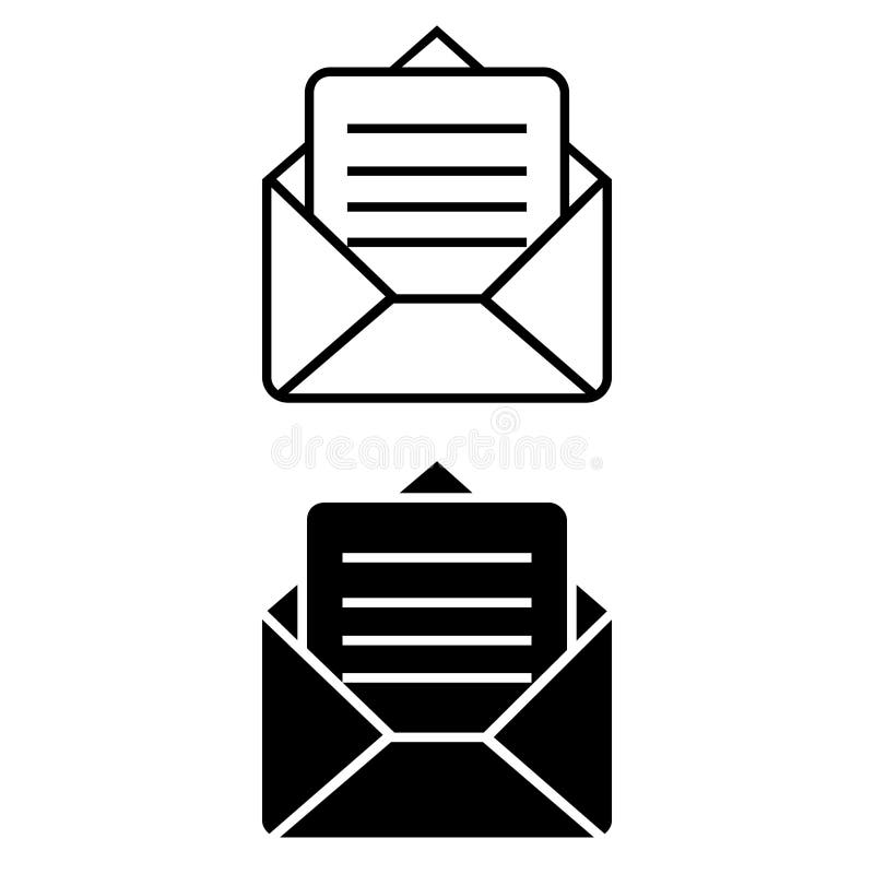 Email Vector Icon. Mail Illustration Symbol. Post Sign or Logo Stock ...
