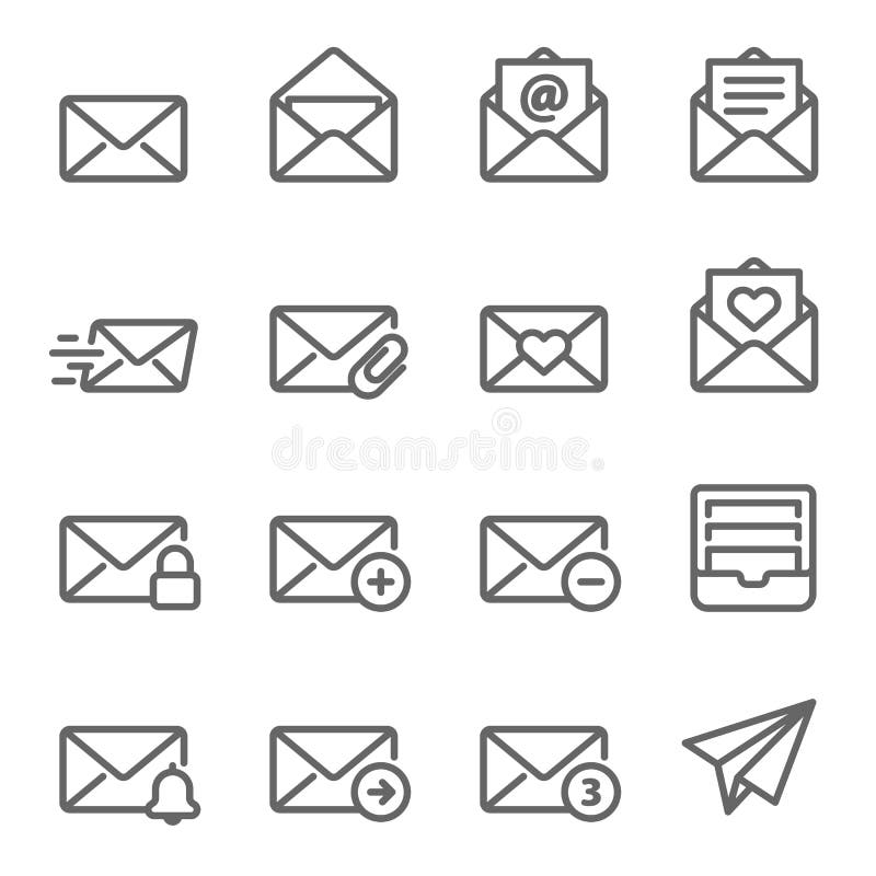 Email Icon Notification Stock Illustrations – 16,684 Email Icon ...