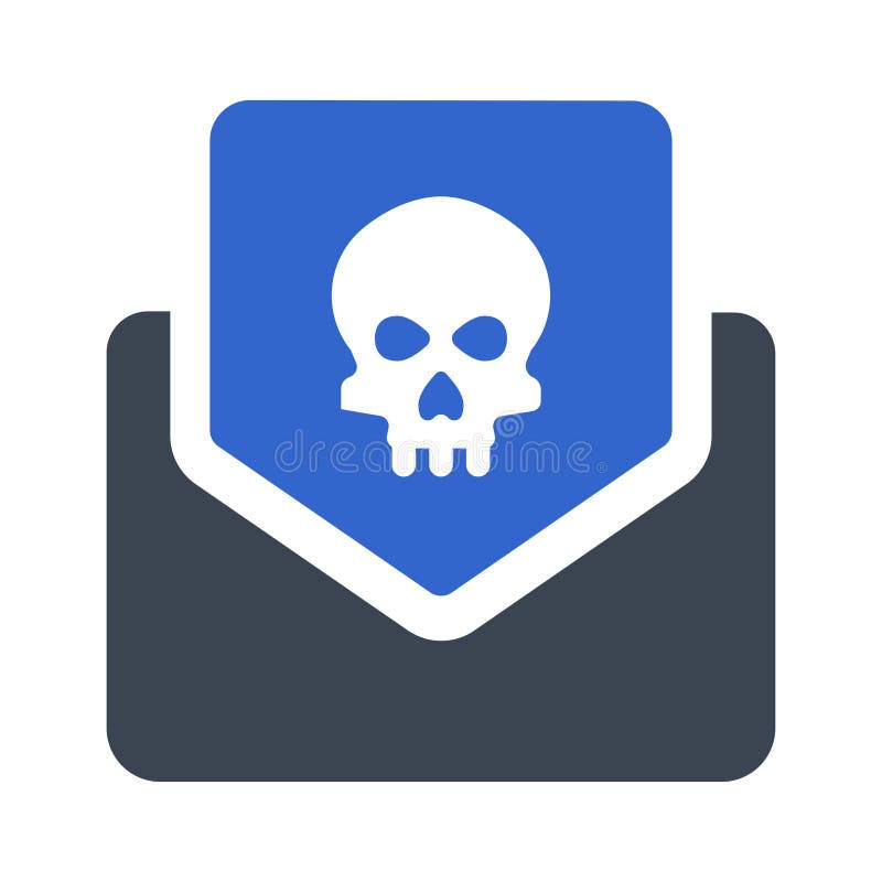 Email Virus 3d Rendering Isometric Icon. Stock Vector - Illustration of ...
