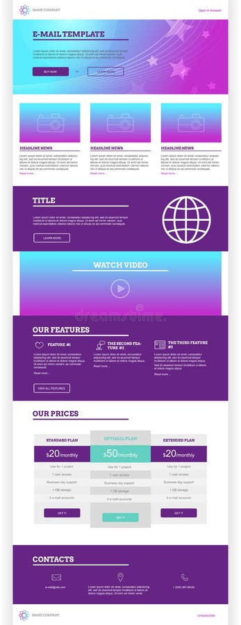 Emailing Template Stock Illustrations – 351 Emailing Template Stock ...