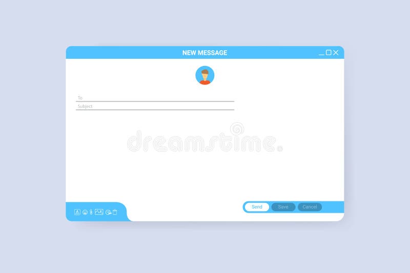 Mock Email Screen Stock Illustrations – 215 Mock Email Screen Stock ...