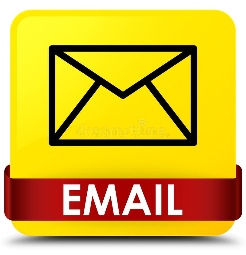 Email Yellow Neon Icon .Transparent Background. Yellow Neon Vector Icon ...