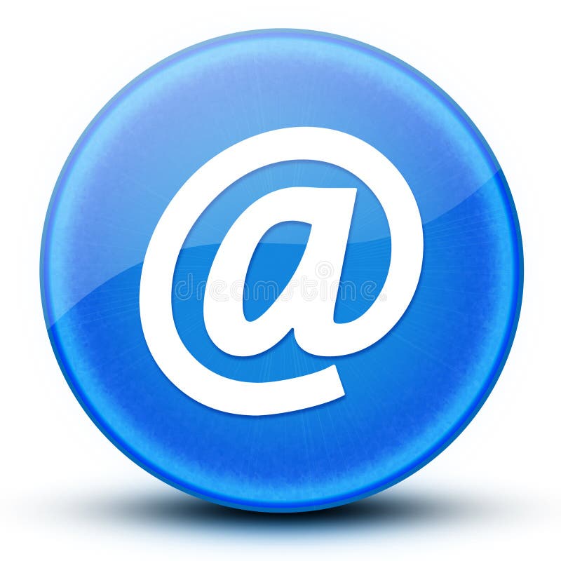 Email Icon Elegant Blue Round Button Stock Illustrations – 83 Email ...