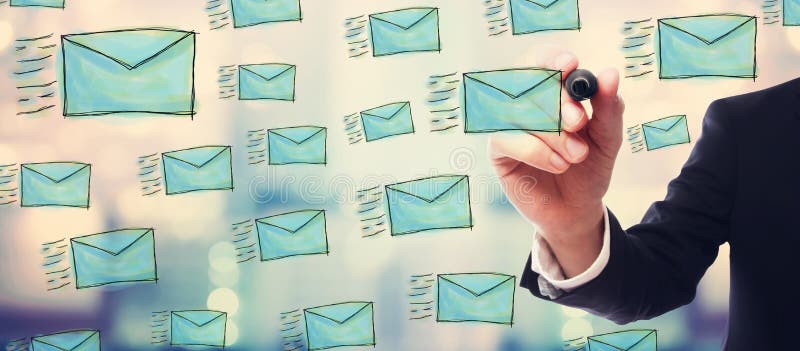 Writing Emails Cartoon Stock Photos - Free & Royalty-Free Stock Photos ...