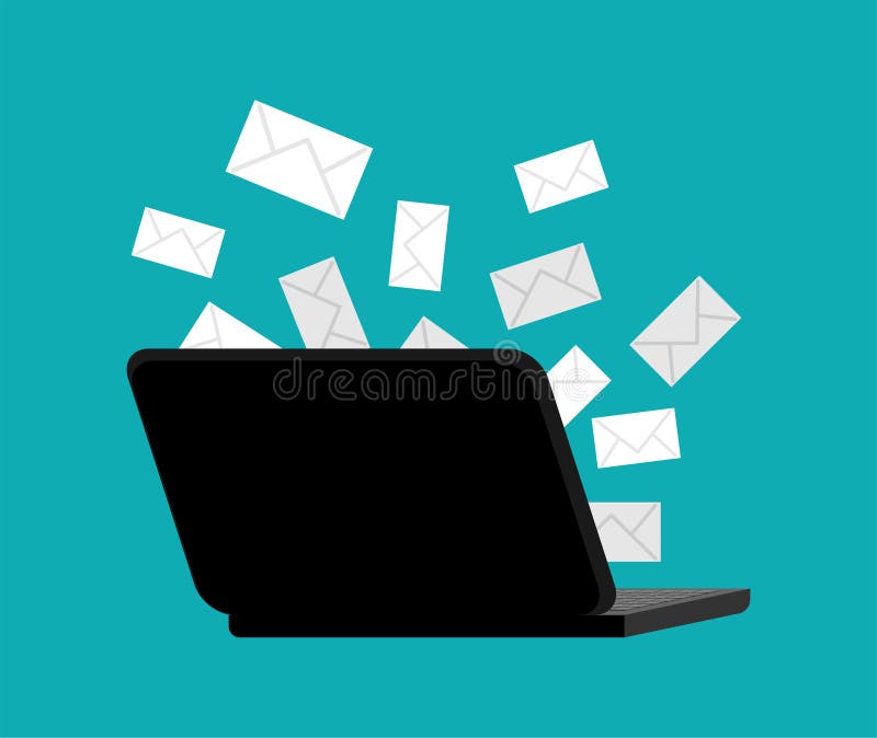 Letters Flying Out Computer Stock Illustrations – 26 Letters Flying Out ...