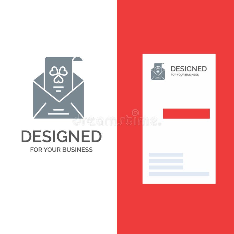 Emails, Envelope, Greeting, Invitation Grey Logo Design and Business ...