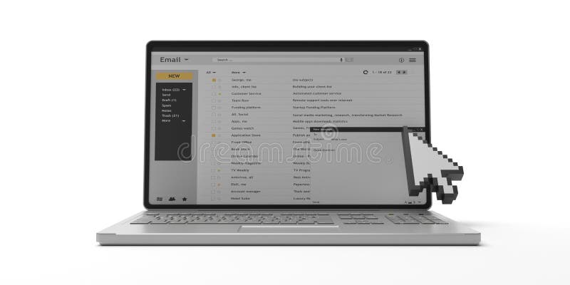 Emails Laptop Stock Illustrations – 482 Emails Laptop Stock ...