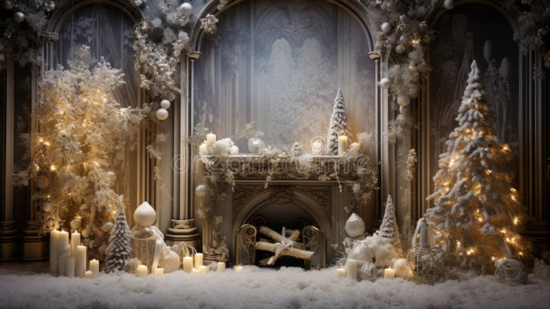 Emanating the Festive Spirit of Christmas Stock Illustration ...