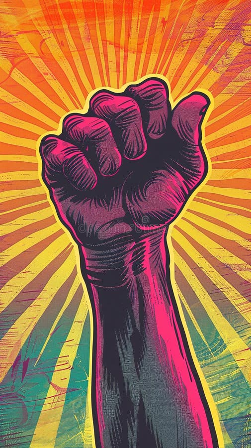 Emancipation Day, Liberation Day Poster Design with Hand. Stock ...