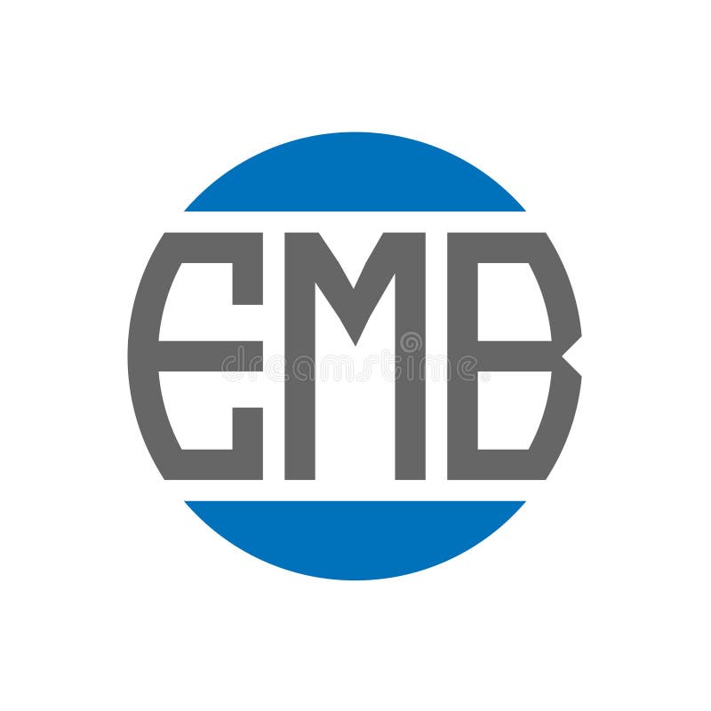 EMB Letter Logo Design on White Background. EMB Creative Initials ...