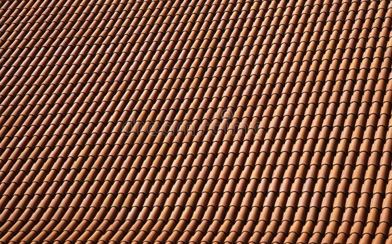 Embaldosado Rojo Del Tejado Foto de archivo - Imagen de horizontal ...