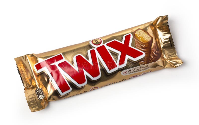 Emballage De Twix D'isolement Sur Le Blanc Photo éditorial - Image du ...
