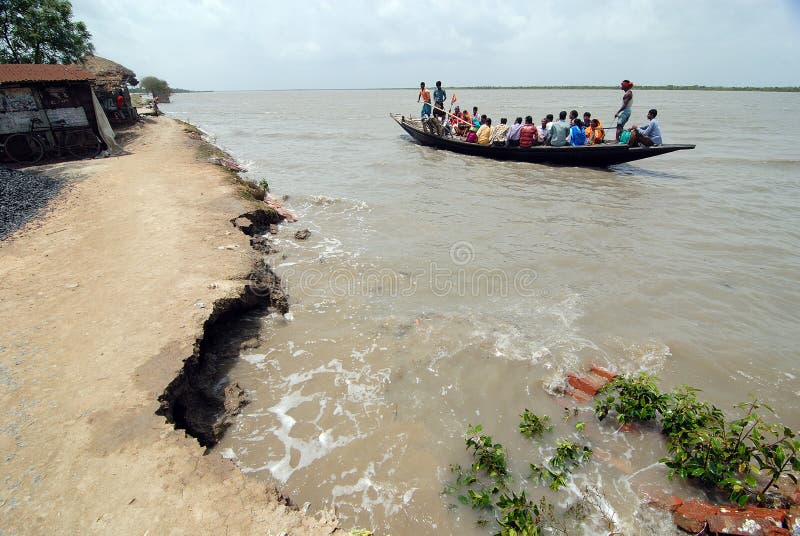 Embankment Problem in Sundarban Editorial Stock Photo - Image of ...