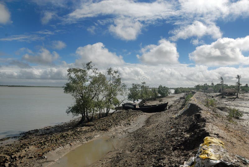 Embankment Problem in Sundarban Editorial Image - Image of colour ...