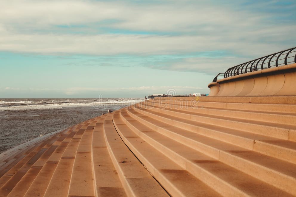 Embankment with Steps by the Sea Stock Photo - Image of view, europe ...