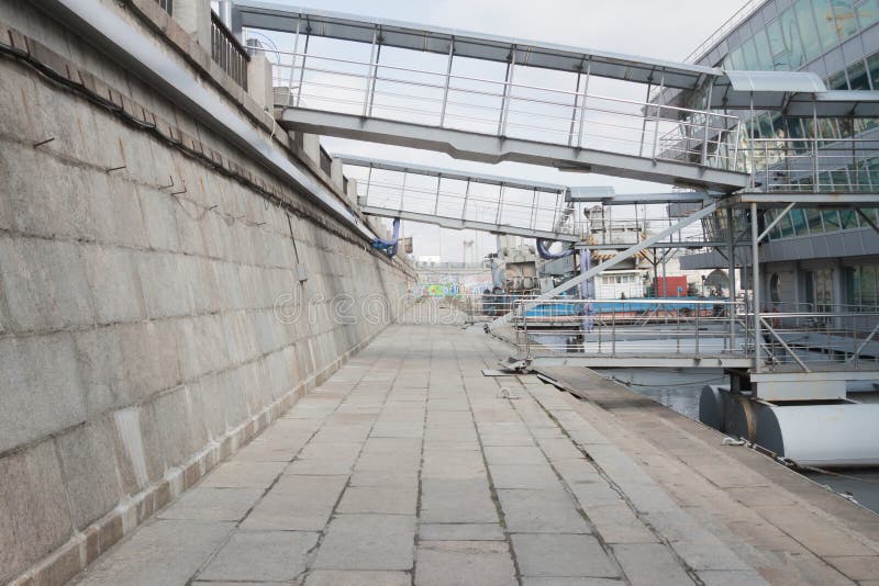 Embankment with Technical Design Stock Image - Image of architecture ...