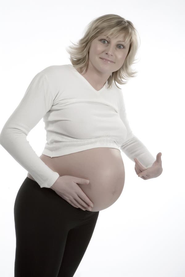 Embarazado foto de archivo. Imagen de bebé, feliz, médico - 5351544