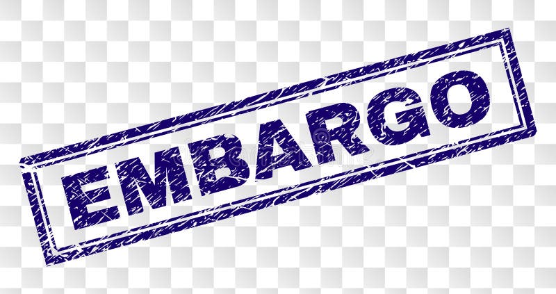Grunge EMBARGO Rectangle Stamp Stock Vector - Illustration of distress ...